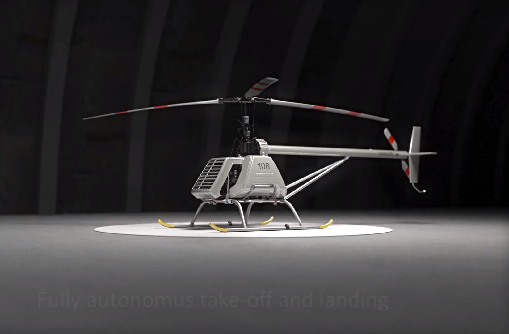 Concept of converting the manned Schweizer helicopter into unmanned ...